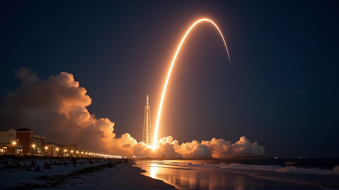 SpaceX's Captivating Nighttime Launch: Where to Witness the Awe ...