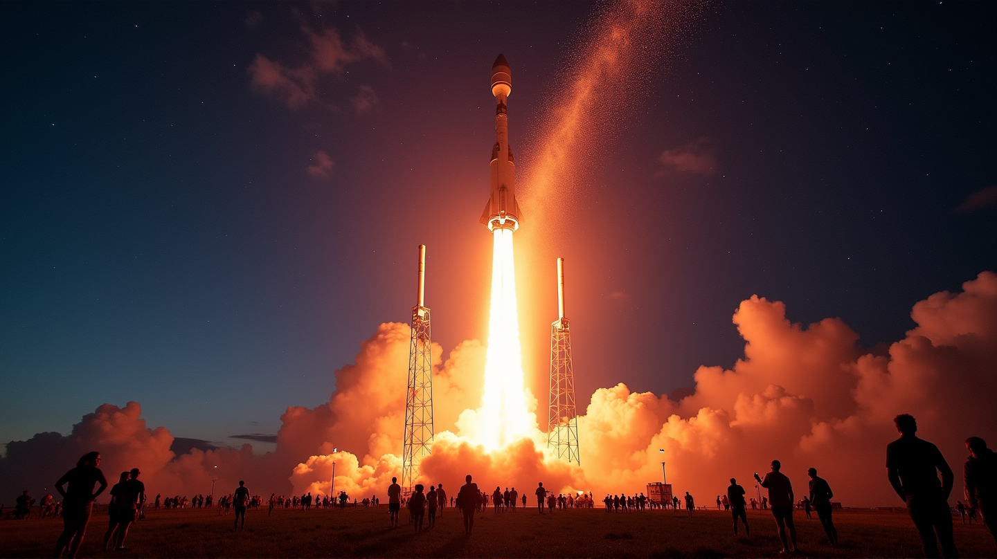 SpaceX Starship’s Dazzling Fireball: A Nighttime Spectacle